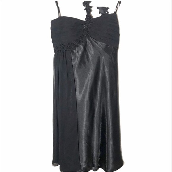 Night Way Collections | Dresses | Night Way Collection Black Satin ...